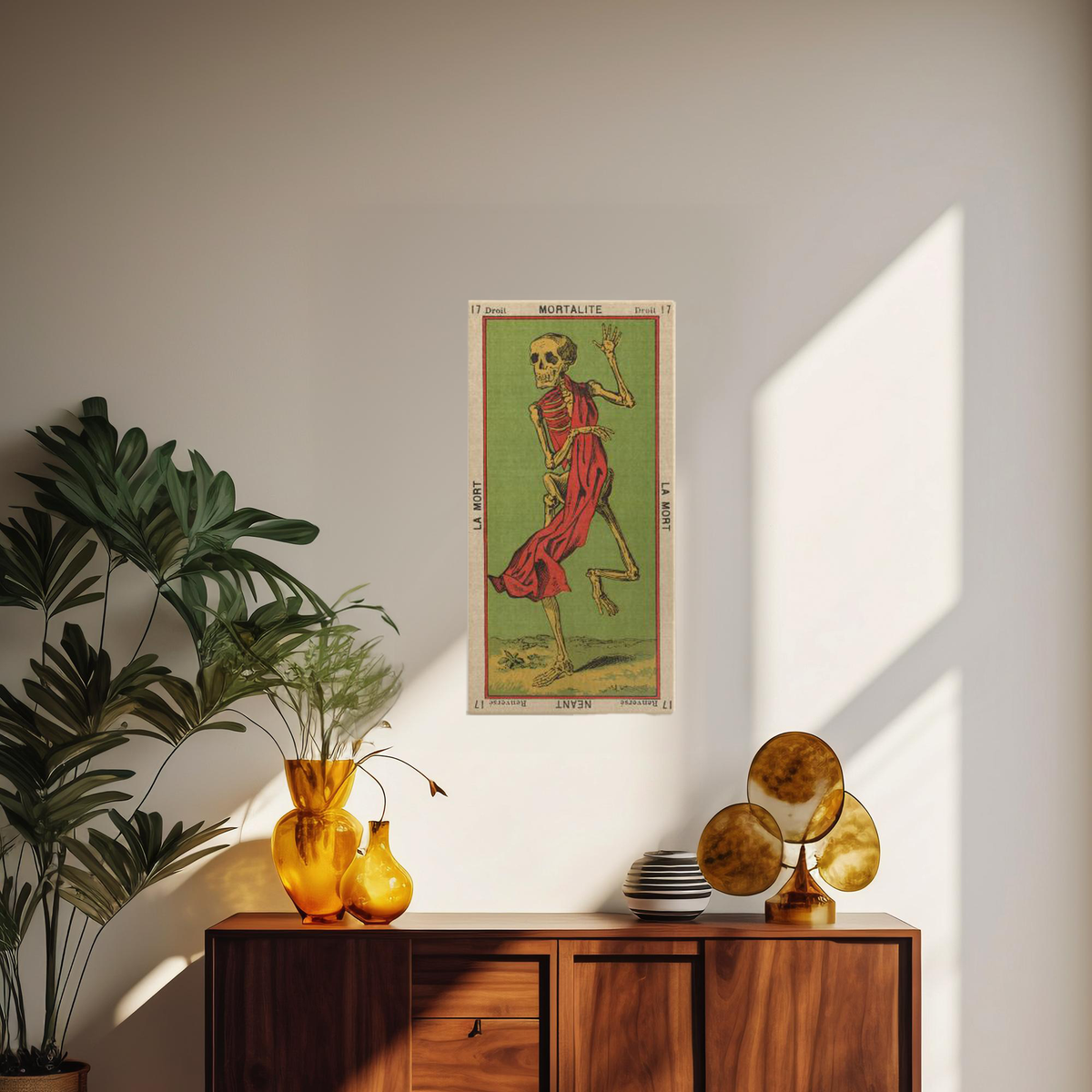 La Mort, Dancing Death, Etteilla III, Canvas Print – McClosky's ...